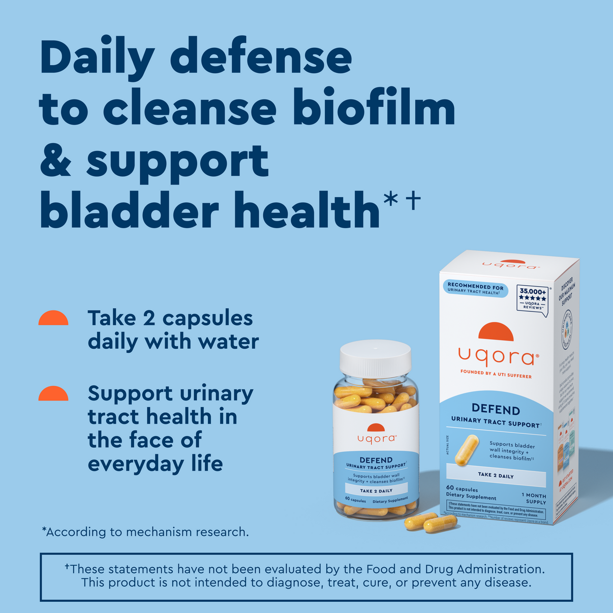 Urinary Tract Health Drink & Daily Pill - Defend & Flush | Uqora