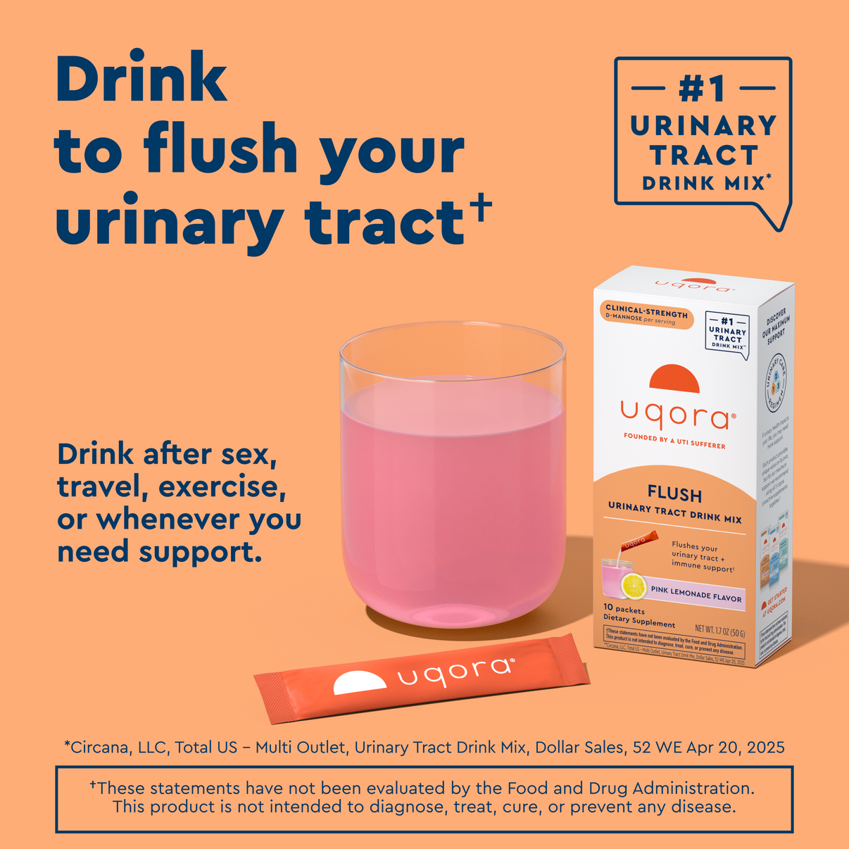 Urinary Tract Cleansing Drink - Flush | Uqora®