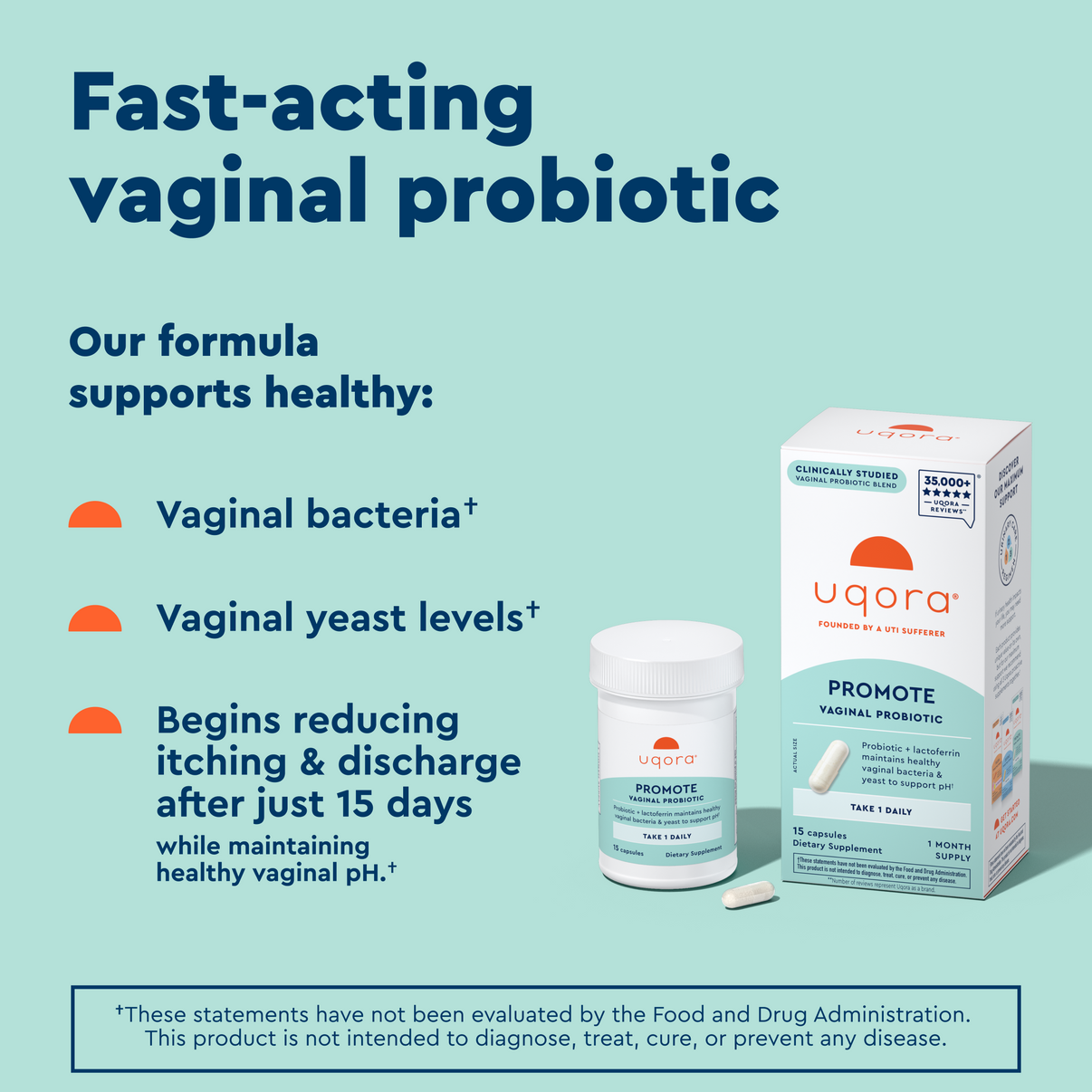Daily Probiotic for Vaginal & Urinary Health | Uqora